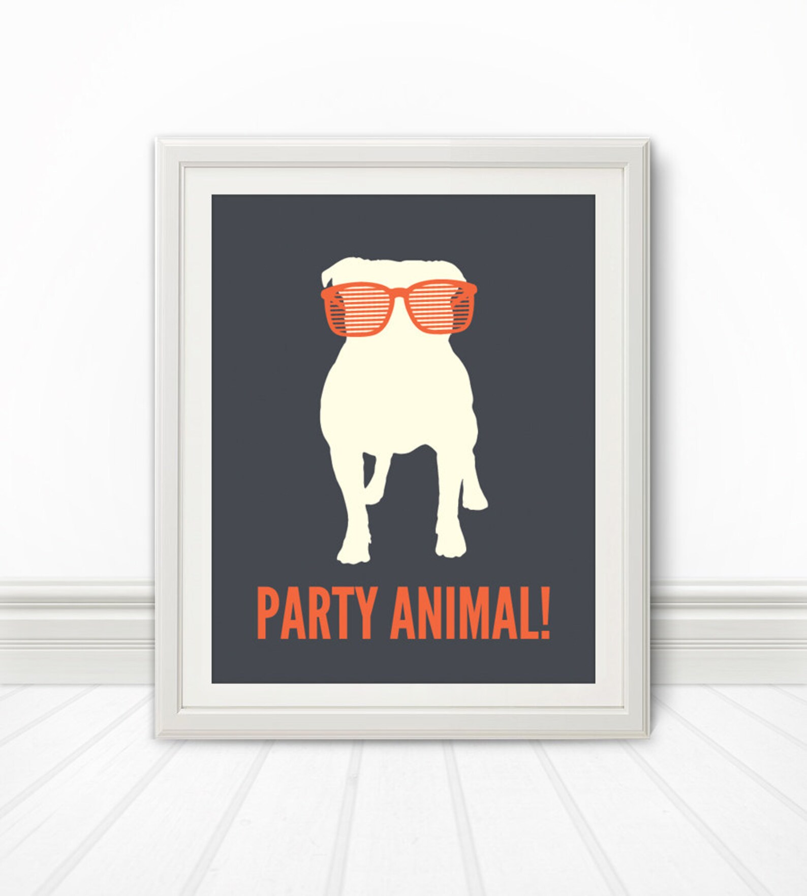 Party Animal, Dog Print, Dog Art, Dog Poster, Pet Print, Pet Art, Pet ...