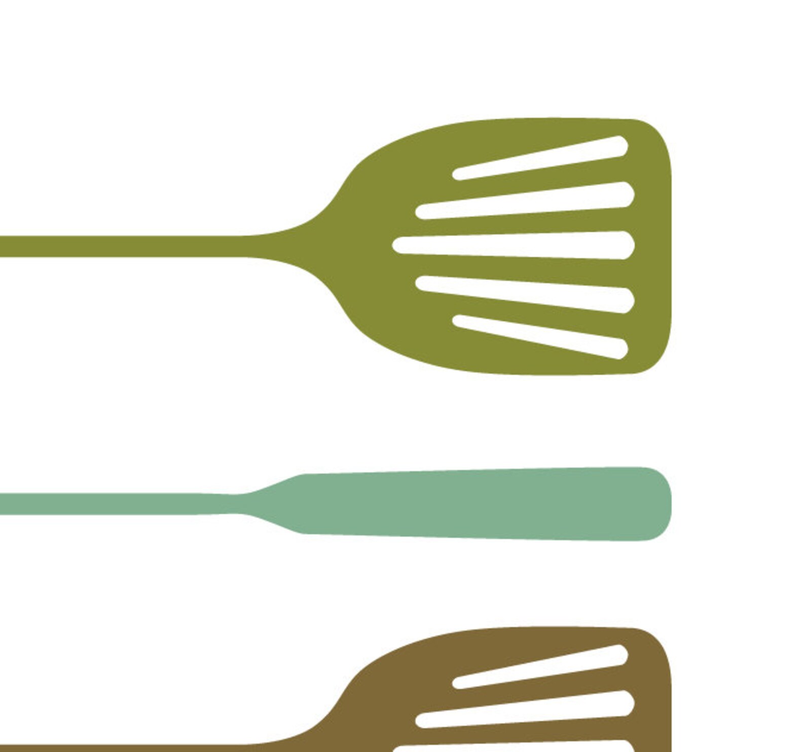 Spatula Print, Spatula Poster, Kitchen Poster, Mid Century Art, Kitchen ...