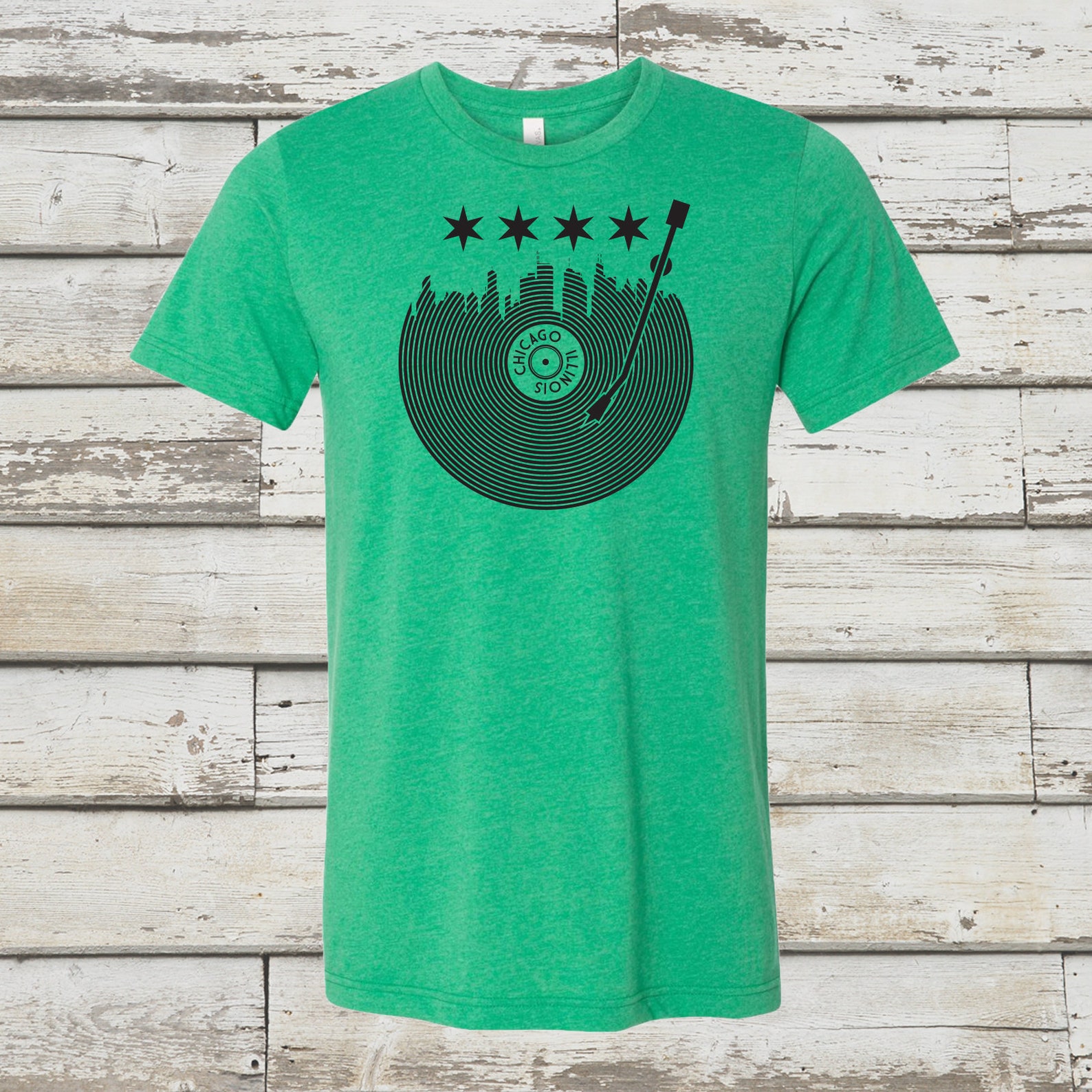 Chicago Record Shirt - A Chicago Record Tee by Benton Park Prints ...