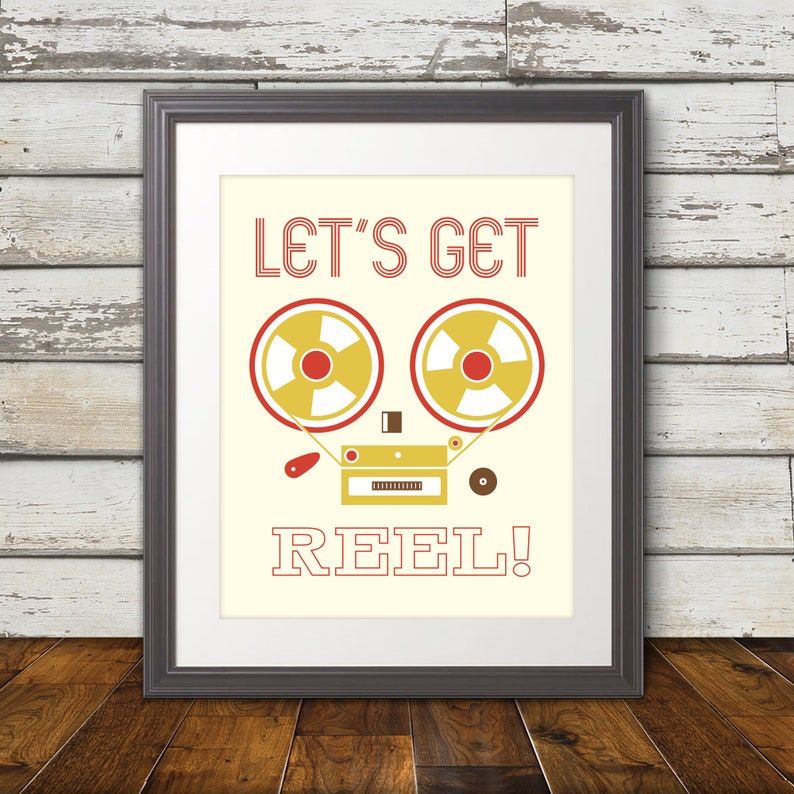 Let's Get Reel Music Print Music Poster Music Artwork - Etsy
