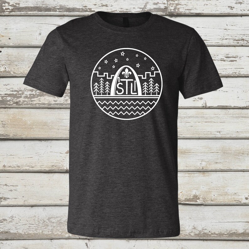 St Louis Camp Shirt - STL City Shirt by Benton Park Prints, St Louis ...