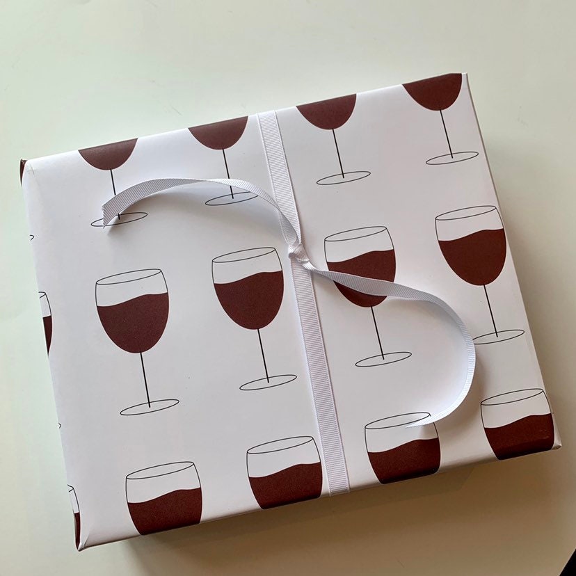 Wine Wrapping Paper - Etsy