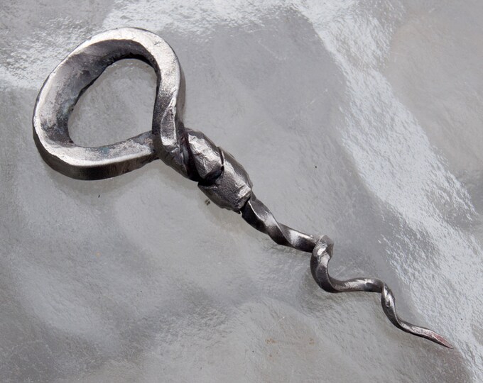Hand Forged Corkscrew and Bottle Opener - Etsy