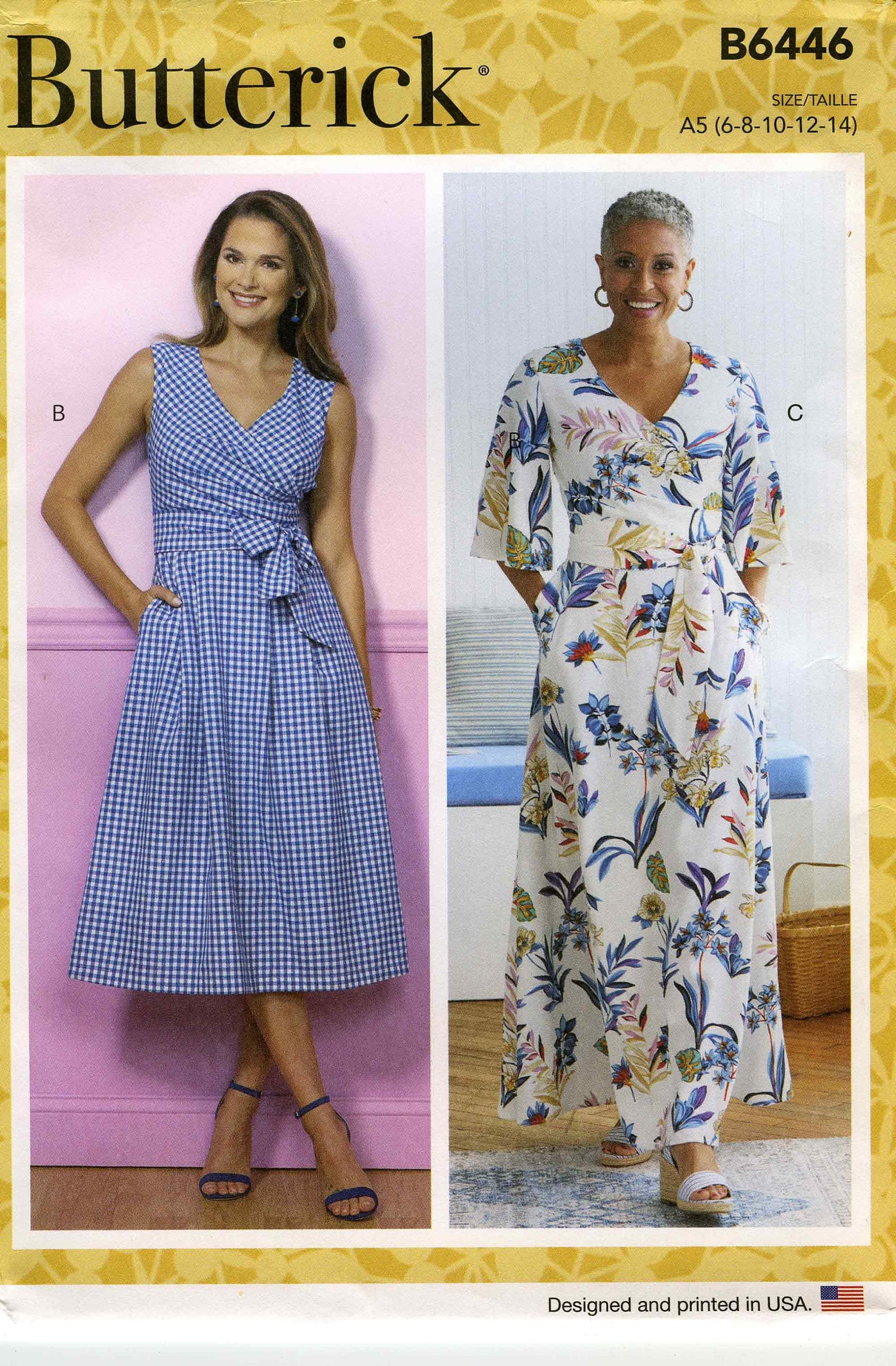 Butterick B6446 Dress Pattern Size A5 6-8-10-12-14 - Etsy