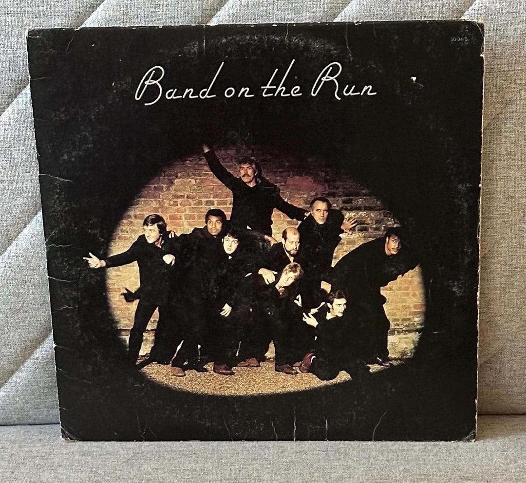 Paul Mccartney & Wings | Band on the Run Vinyl LP 1973 W/ Rare Poster ...