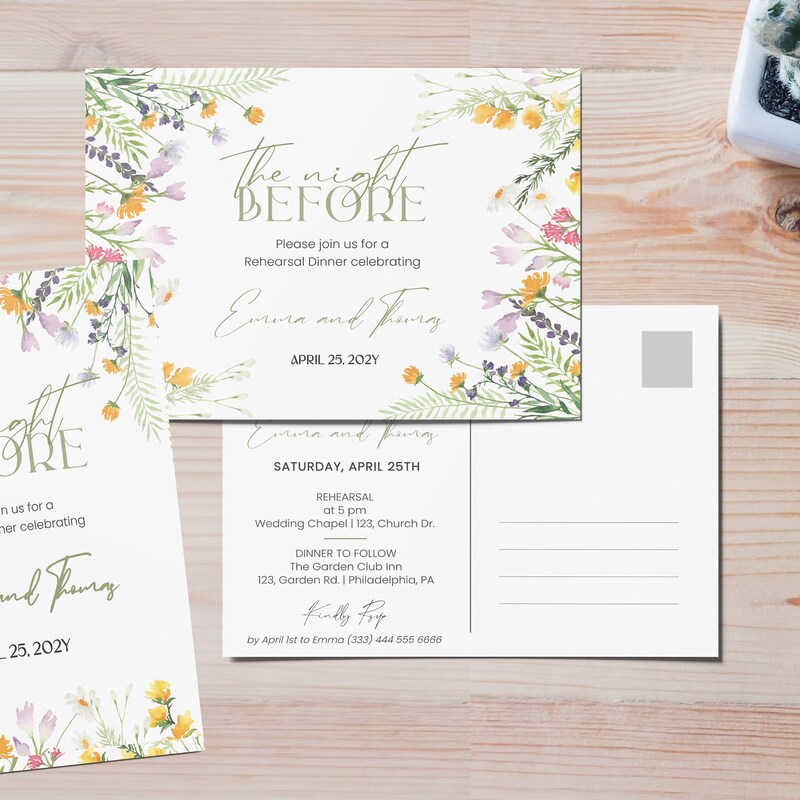 Postcard Invite - Etsy