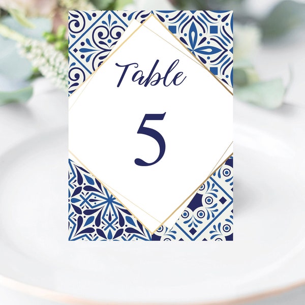 Spanish Table Number - Etsy