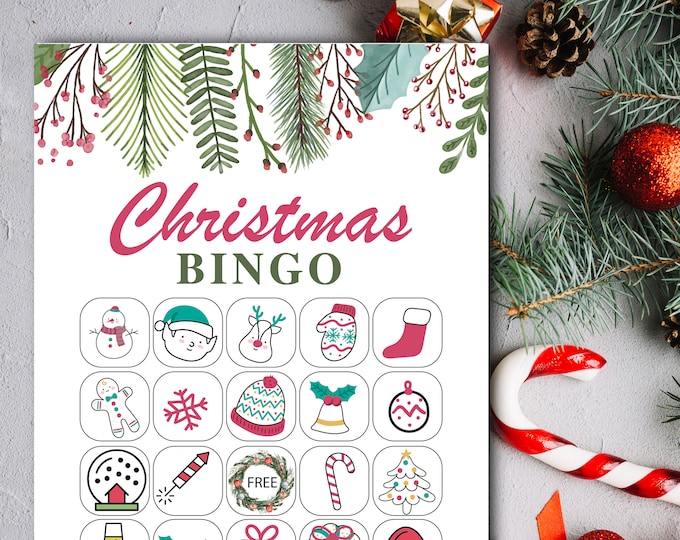 Printable Christmas Bingo Cards for School or at Home to Enjoy During ...