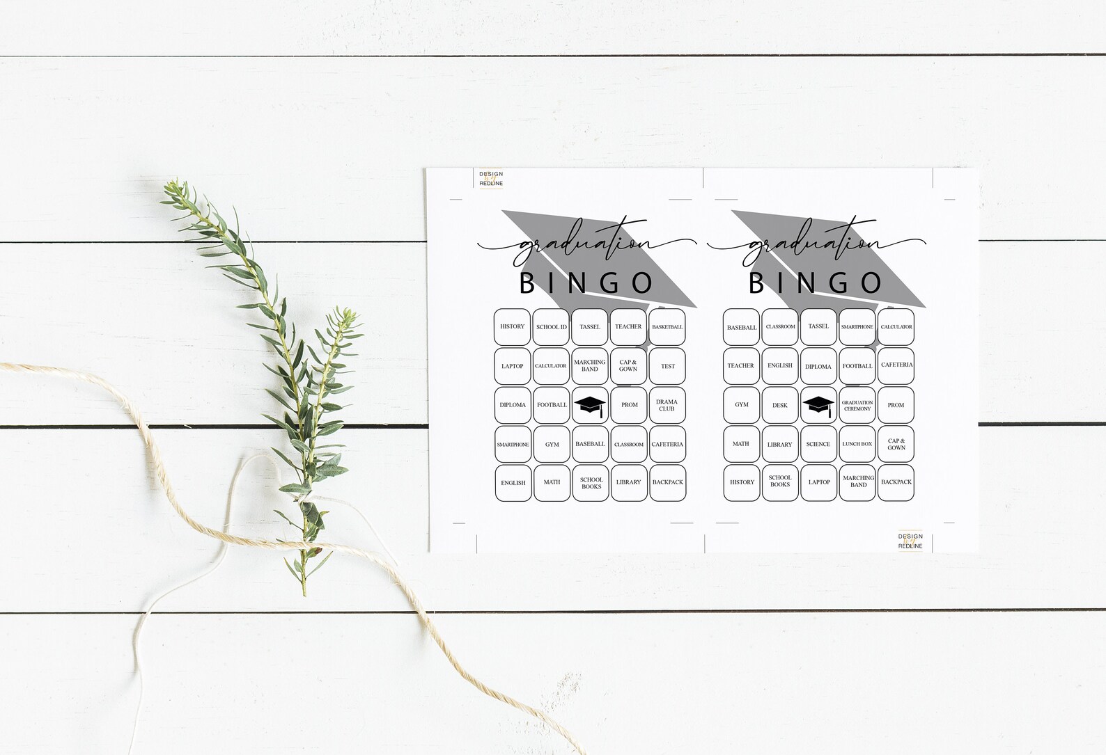 Graduation Bingo Cards Printable, Graduation Party Fun, Grad Party ...