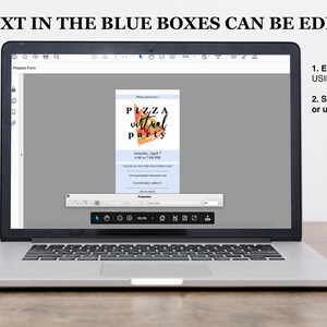 Virtual Pizza Party Stay Home Video Party digital invitation | Etsy