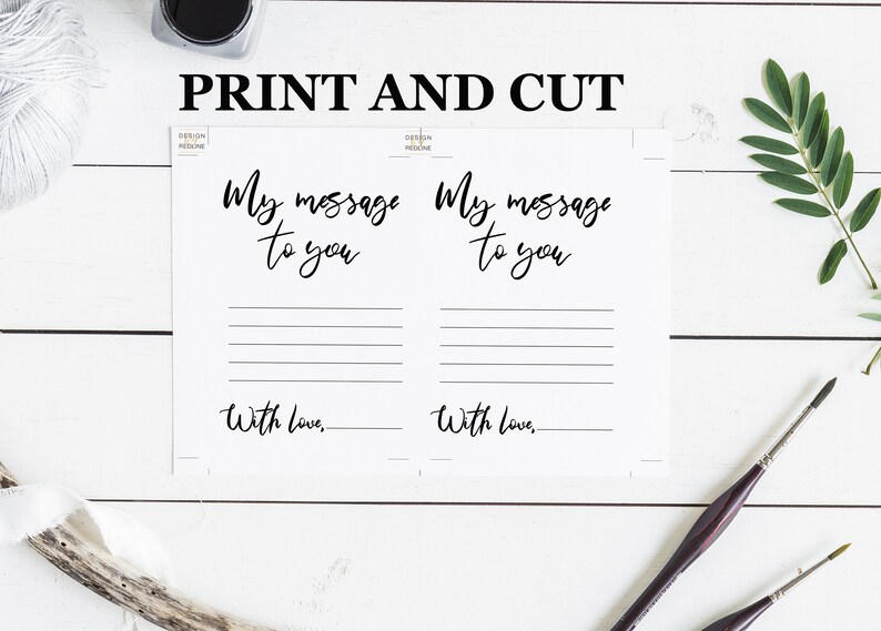 Time Capsule Sign Printable and Matching Message Cards Black - Etsy