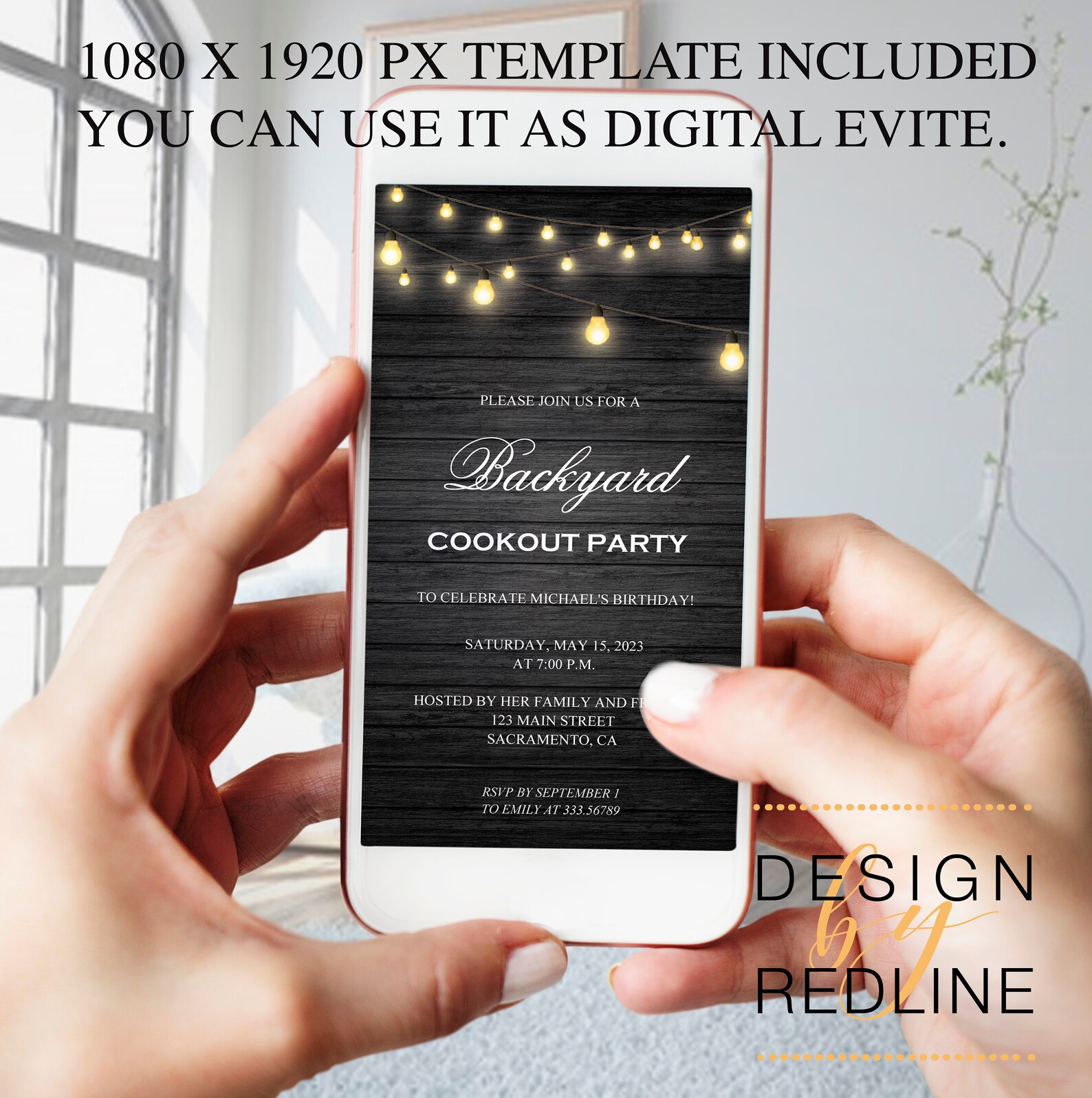 Backyard Cookout Party Invitation Printable Birthday Baby - Etsy