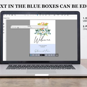 Welcome Sign Printable, Cocktails Floral Sign, Bridal Shower Template ...