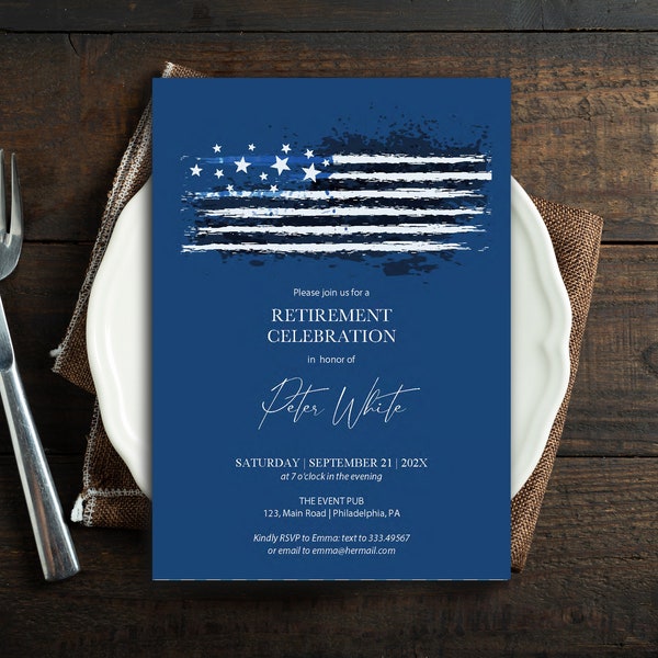 Us Navy Retirement Invitation - Etsy