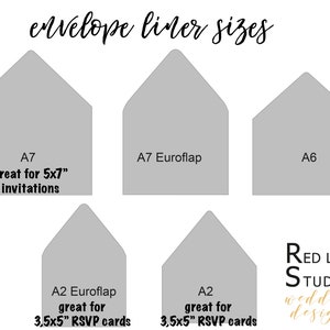 Lemons Envelope Liner Printable, A7 A6 A2 Envelope Liner Template With ...