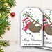 Sloth Christmas Gift Tag Printable, Personalized Slothmas Tags, Funny ...