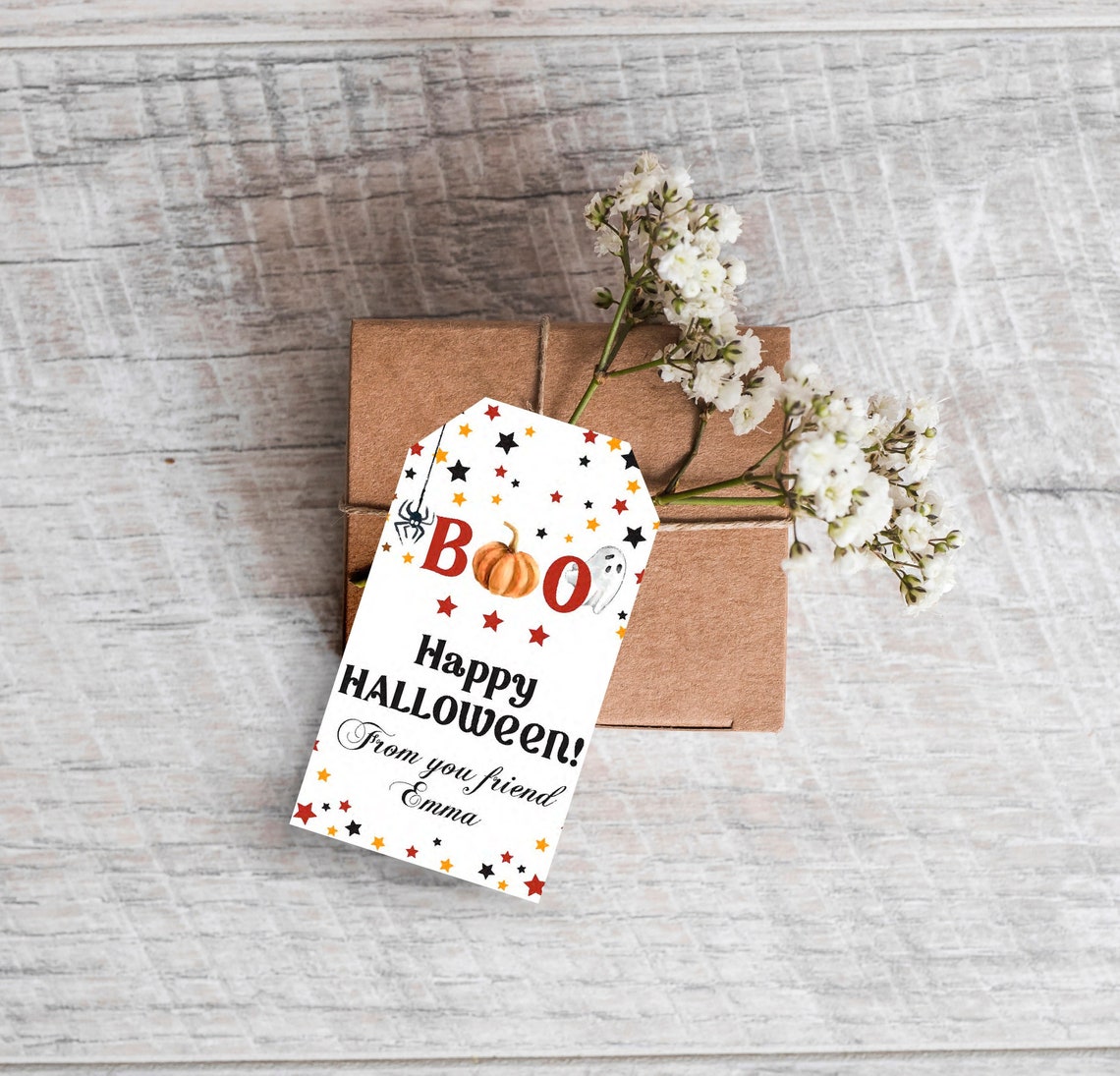 Happy Halloween Treats Tag Printable Editable School - Etsy