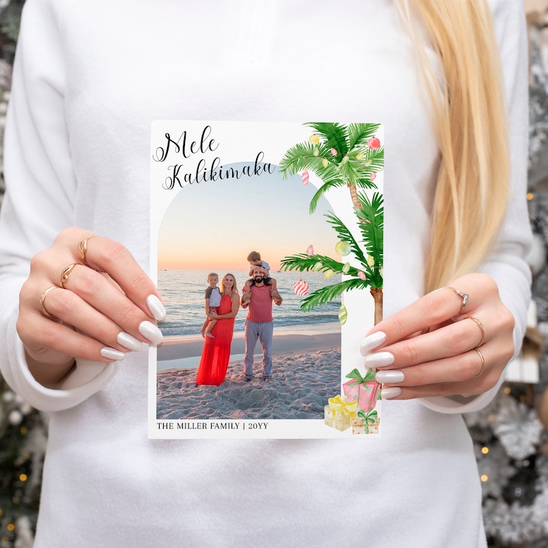 Tropical Christmas Card - Etsy