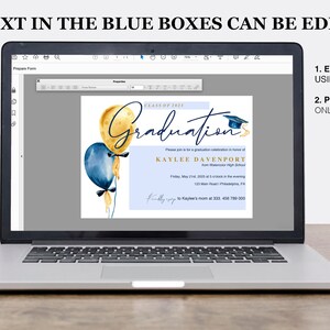 Graduation Party Invitation Printable Watercolor Graduation - Etsy