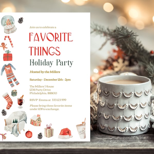 Favorite Things Poster - Etsy