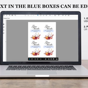 Thanksgiving Wine Bottle Label, Printable Give Thanks Label ...