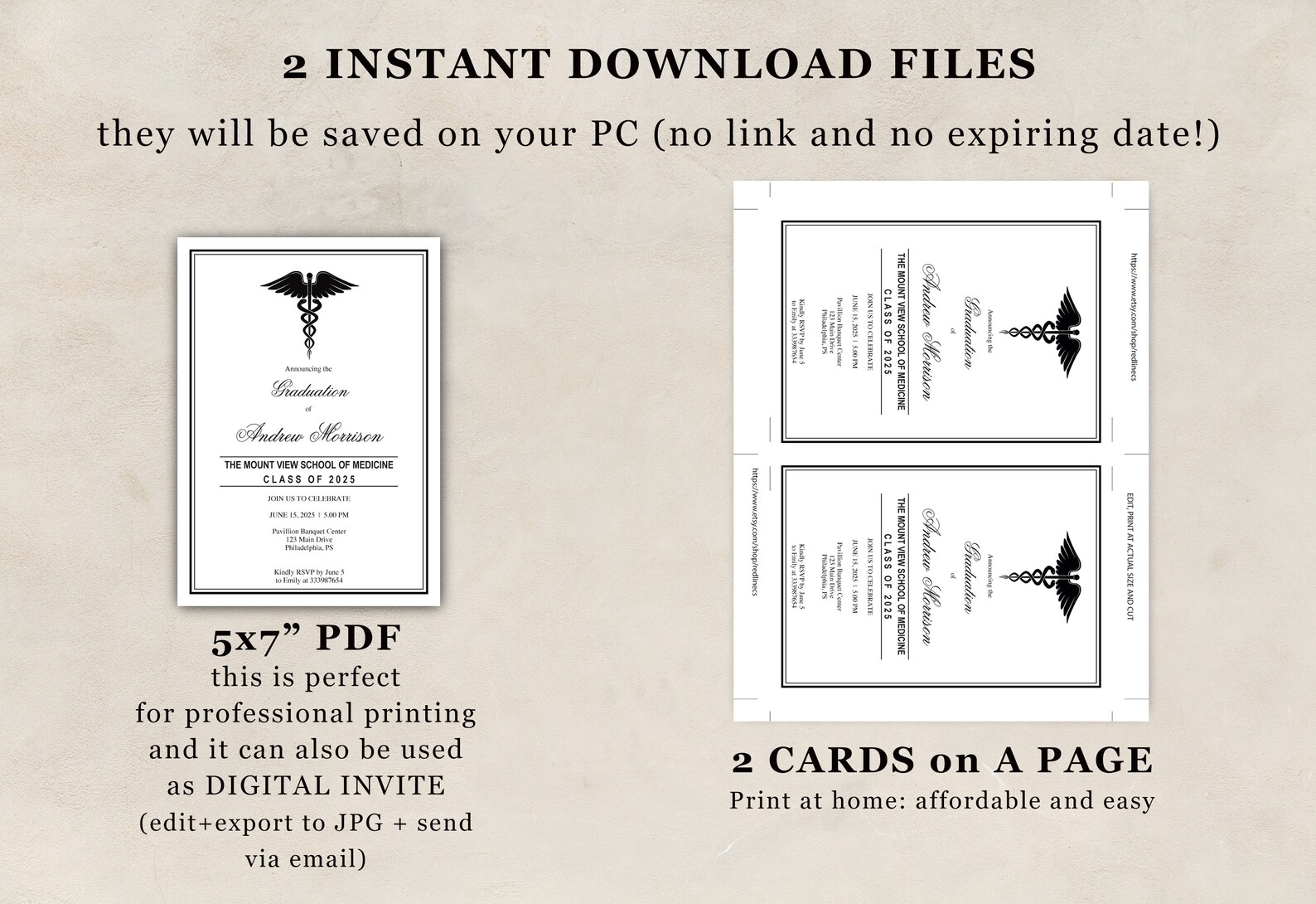 Doctor Graduation Announcement Grad Party Invitation - Etsy