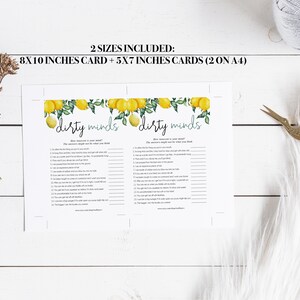 Dirty Minds Bachelorette Party Game, Naughty Hen Party Printable (PDF ...