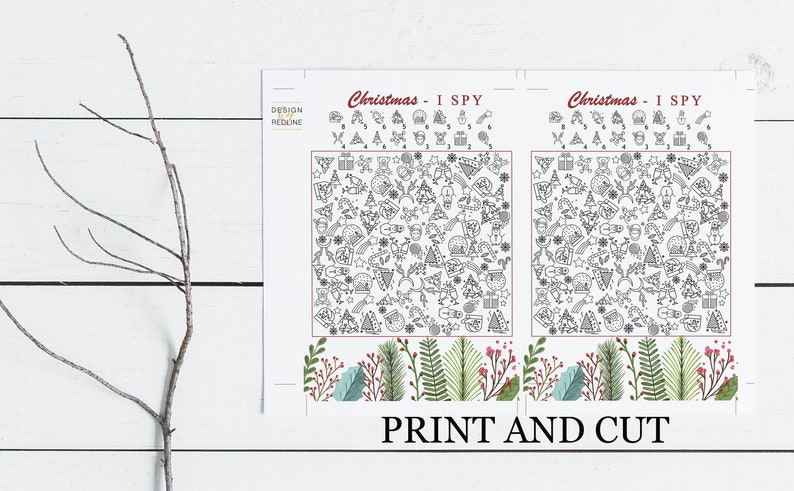Christmas I SPY Game for Kids and Adults Christmas Party Game - Etsy