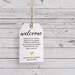 Welcome Tag, Wedding Welcome Tag Template, Wedding Welcome Bag Tag ...