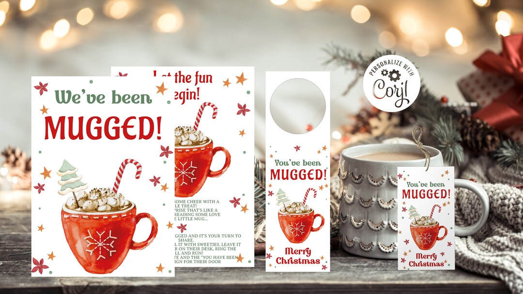 You Have Been Mugged Christmas Game, Editable Mugged Neighborhood ...