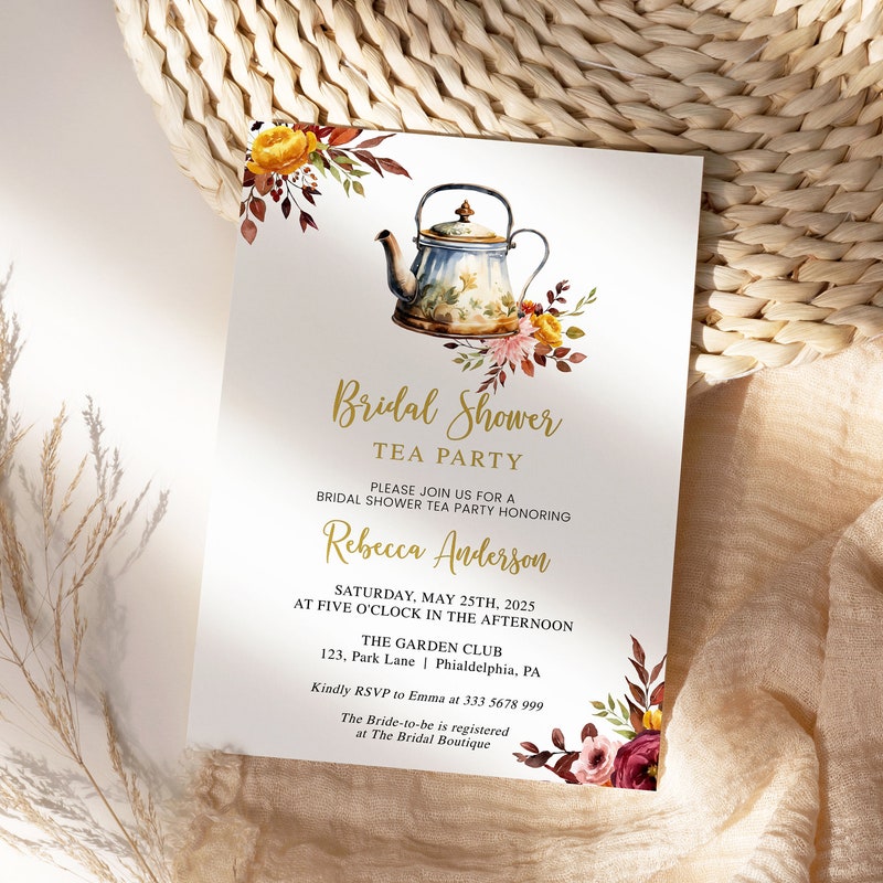 Teapot Invitations - Etsy