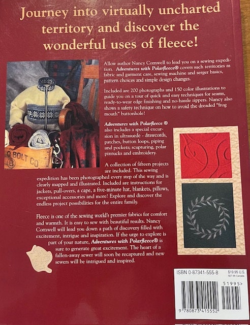 Polar Fleece Sewing Pattern Book Bundle Two Books by Nancy Cornwell - Etsy
