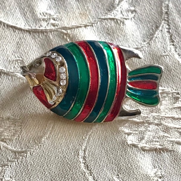 Enamel Fish - Etsy
