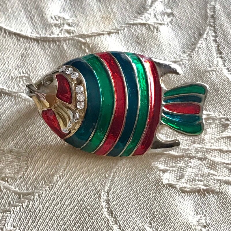 Enamel Fish - Etsy