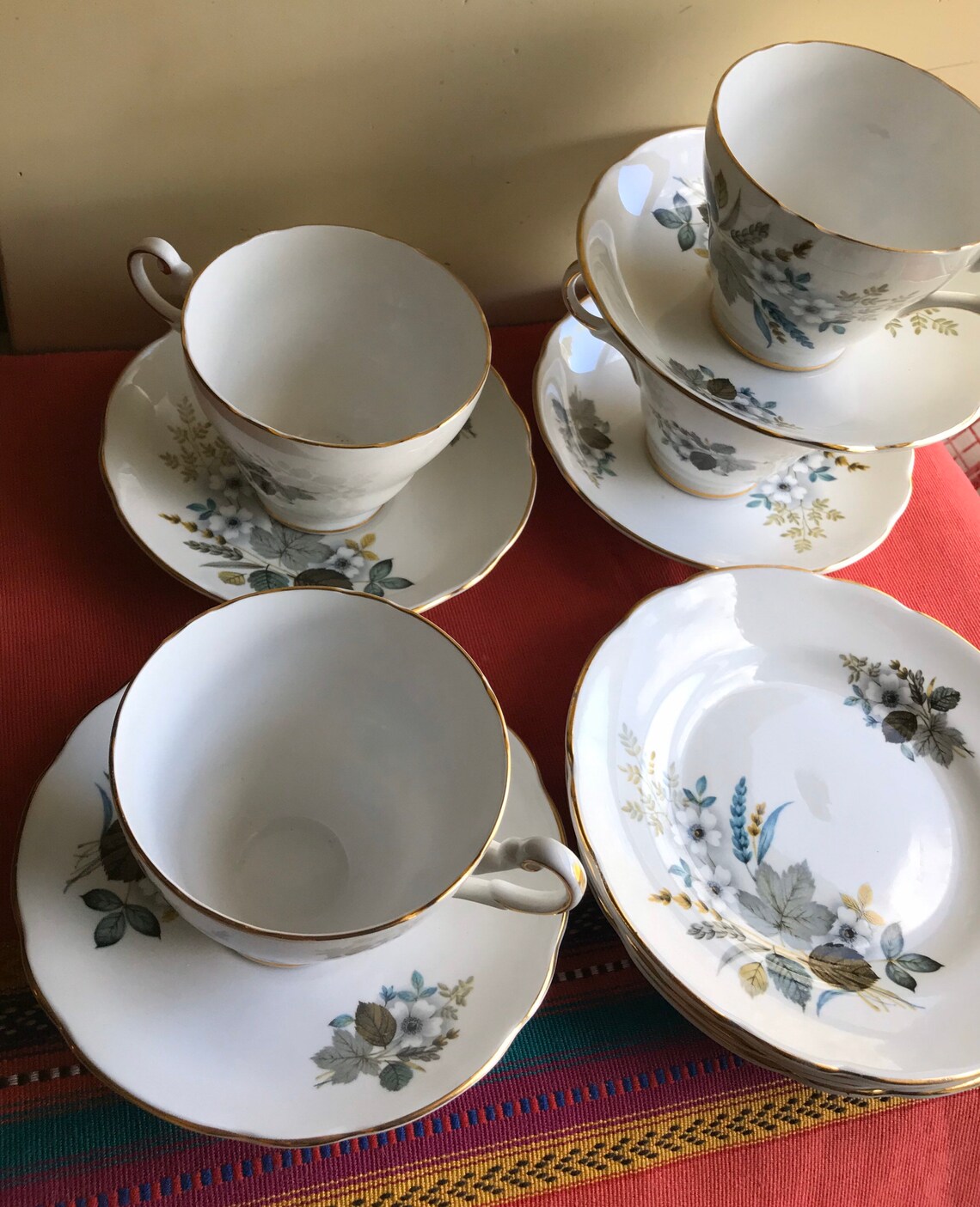 Regency English Bone China Tea Set-harvest Bouquet-bought in | Etsy