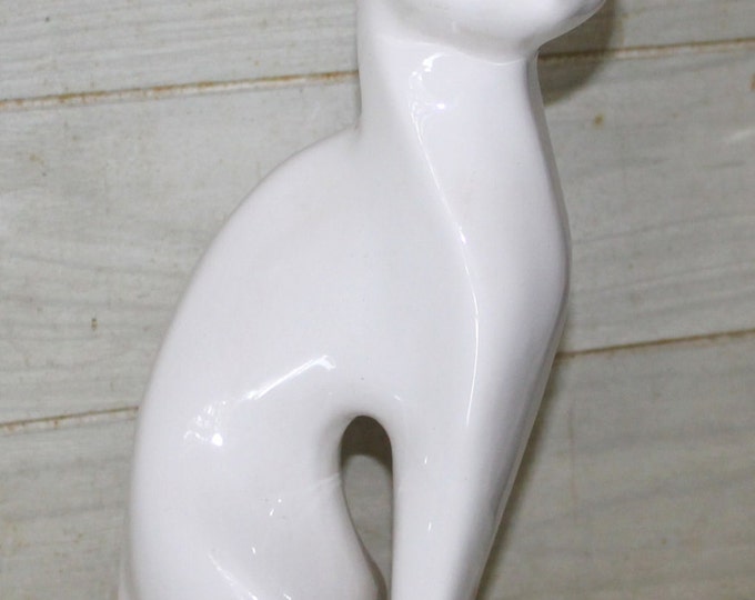 Unique Large White Ceramic Cat Figurine Vintage Made in Brazil Home ... Unique Large White Ceramic Cat Figurine Vintage Made in Brazil Home ...