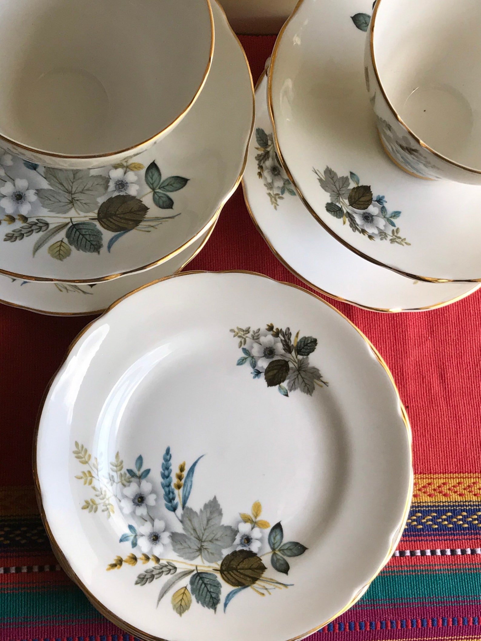 Regency English Bone China Tea Set-harvest Bouquet-bought in | Etsy