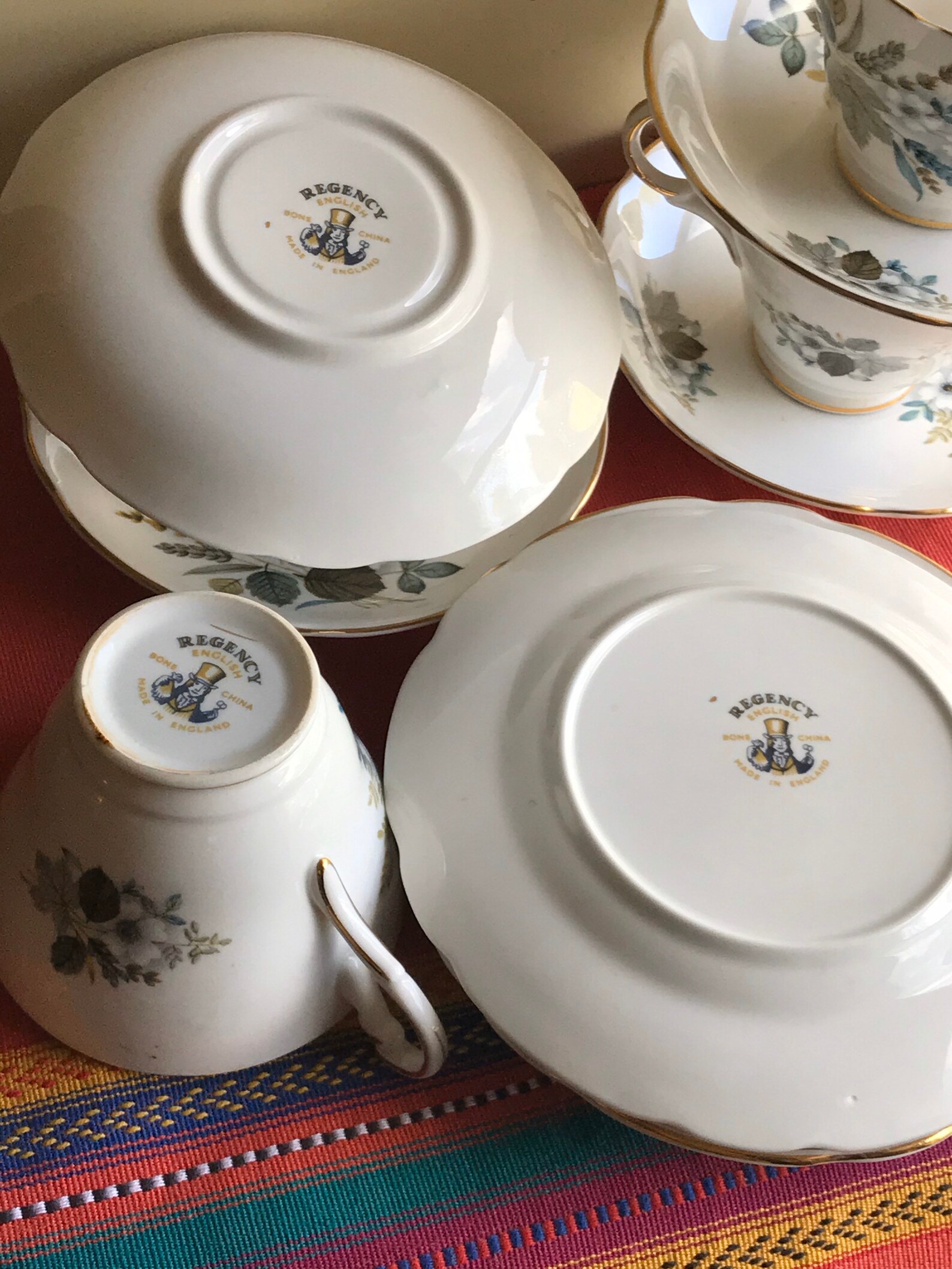 Regency English Bone China Tea Set-harvest Bouquet-bought in | Etsy