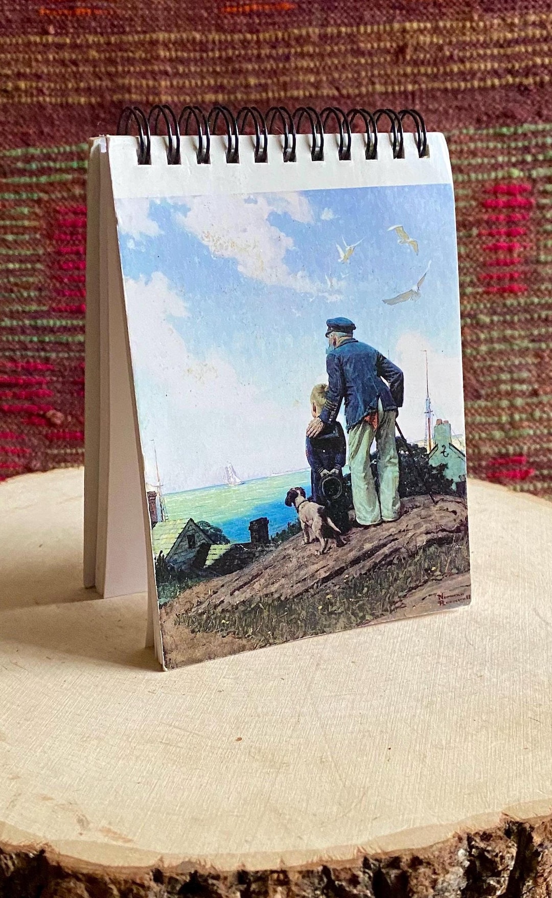 Mini Norman Rockwell Museum Sketch Pad-looking Out to Sea-vellum-spiral ...