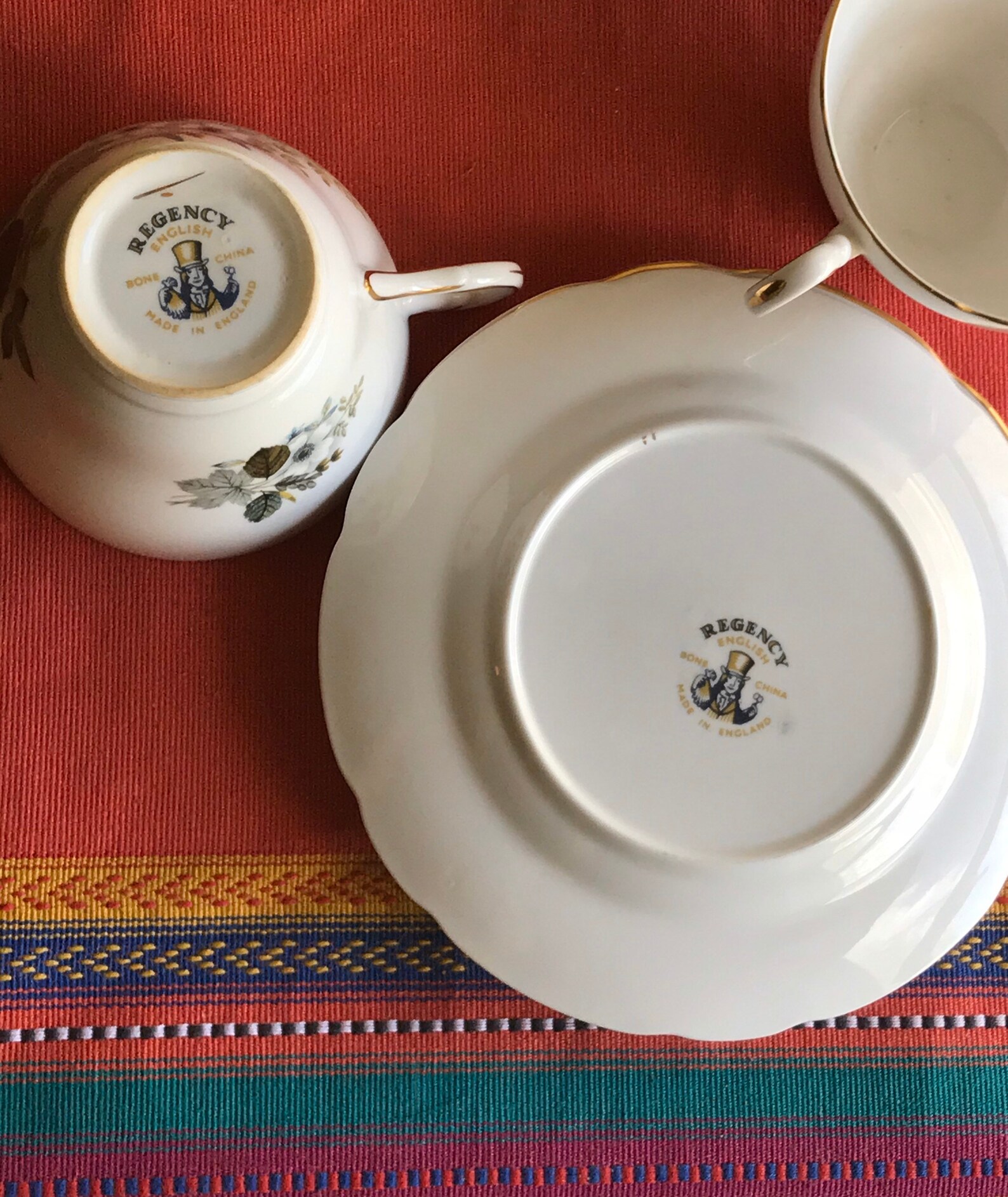 Regency English Bone China Tea Set-harvest Bouquet-bought in - Etsy
