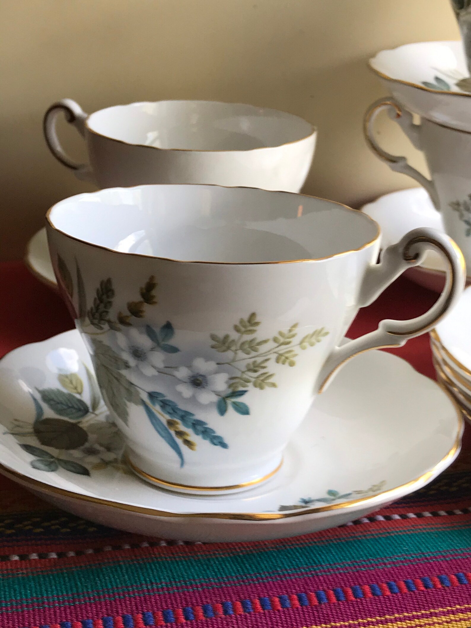 Regency English Bone China Tea Set-harvest Bouquet-bought in - Etsy