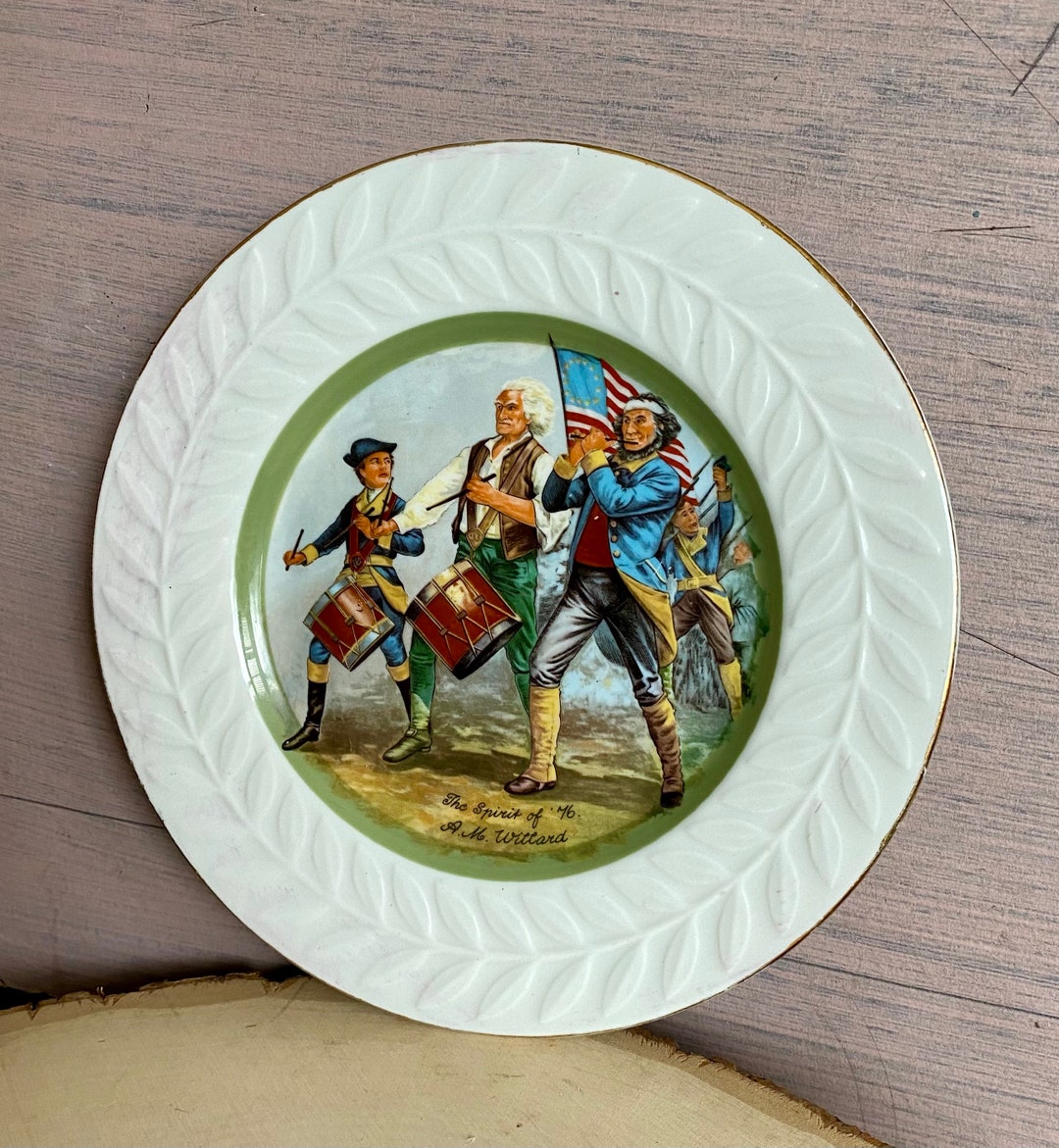 Spirit of ‘76 Porcelain Plate-shenango China Usa-bicentennial Plate ...