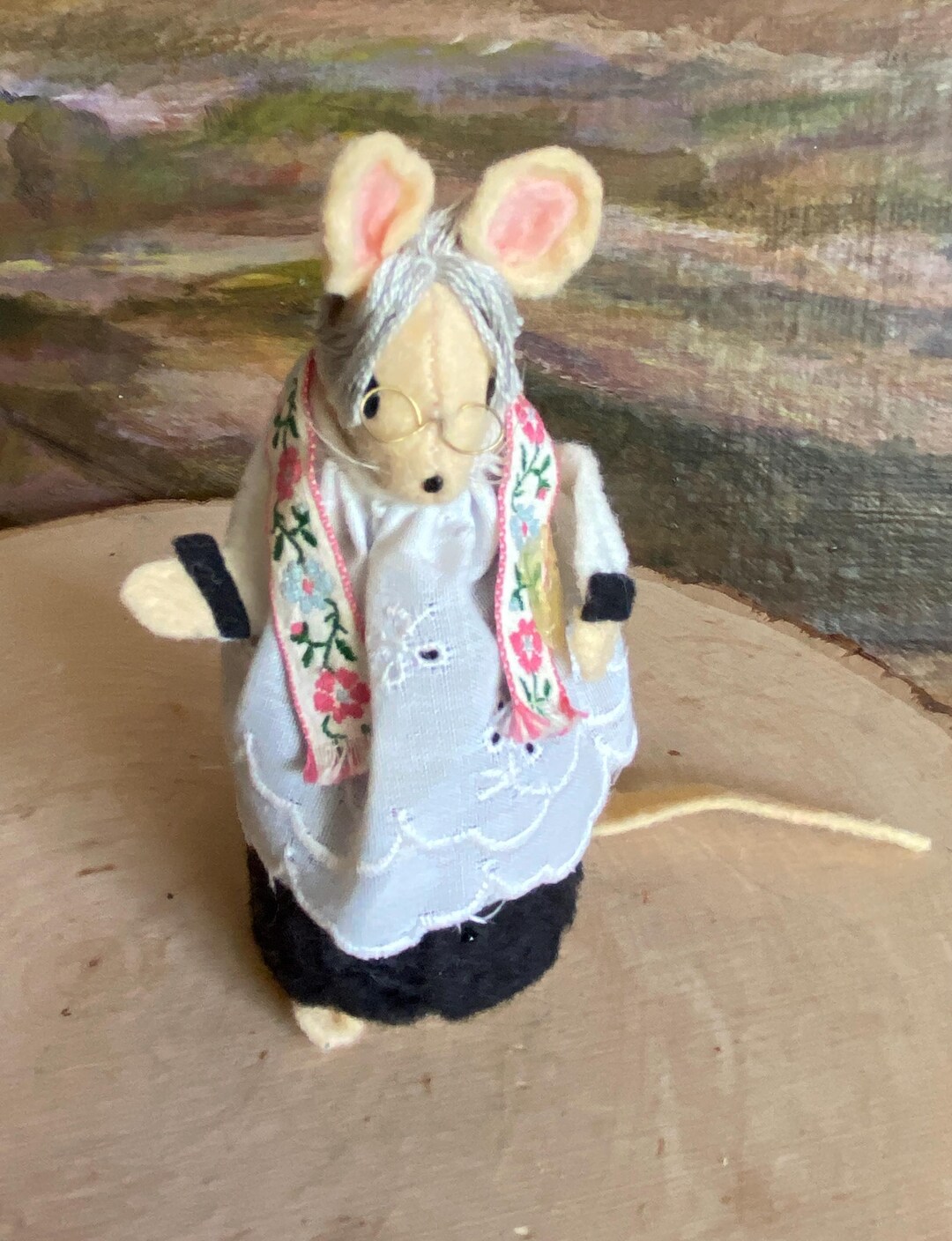 Vintage Handmade Fabric Mini Mouse Figure-the Mouse Hole Workshop Maine ...