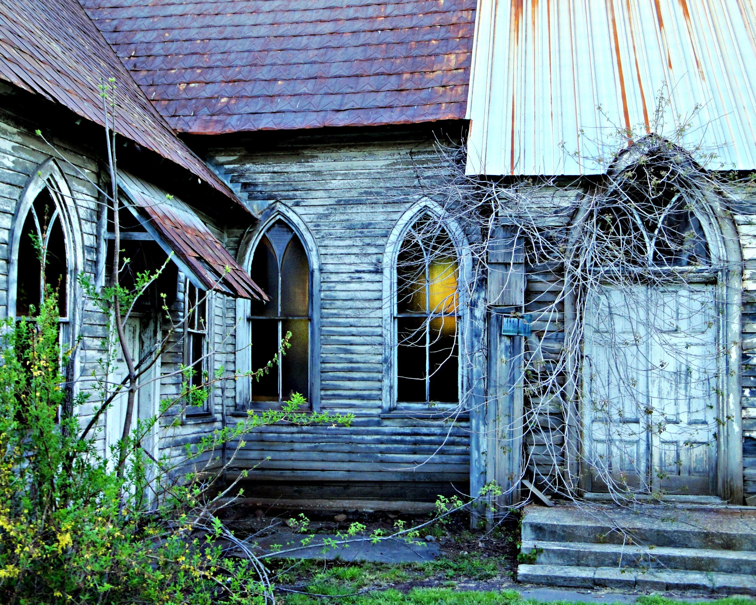 Rustic Old Abandoned Church-choice of Photos-photography-8 X 10 Glossy ...