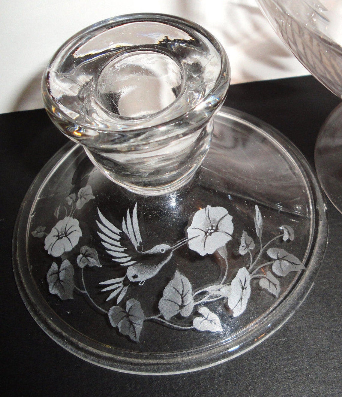Avon Candleholder Lead Crystal Hummingbird Collectibles | Etsy
