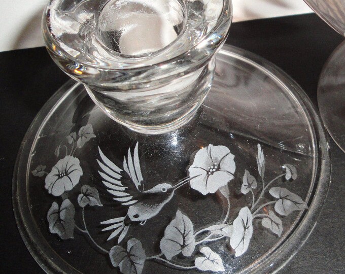 Avon Candleholder Lead Crystal Hummingbird Collectibles | Etsy