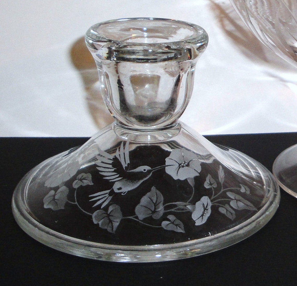 Avon Candleholder Lead Crystal Hummingbird Collectibles | Etsy