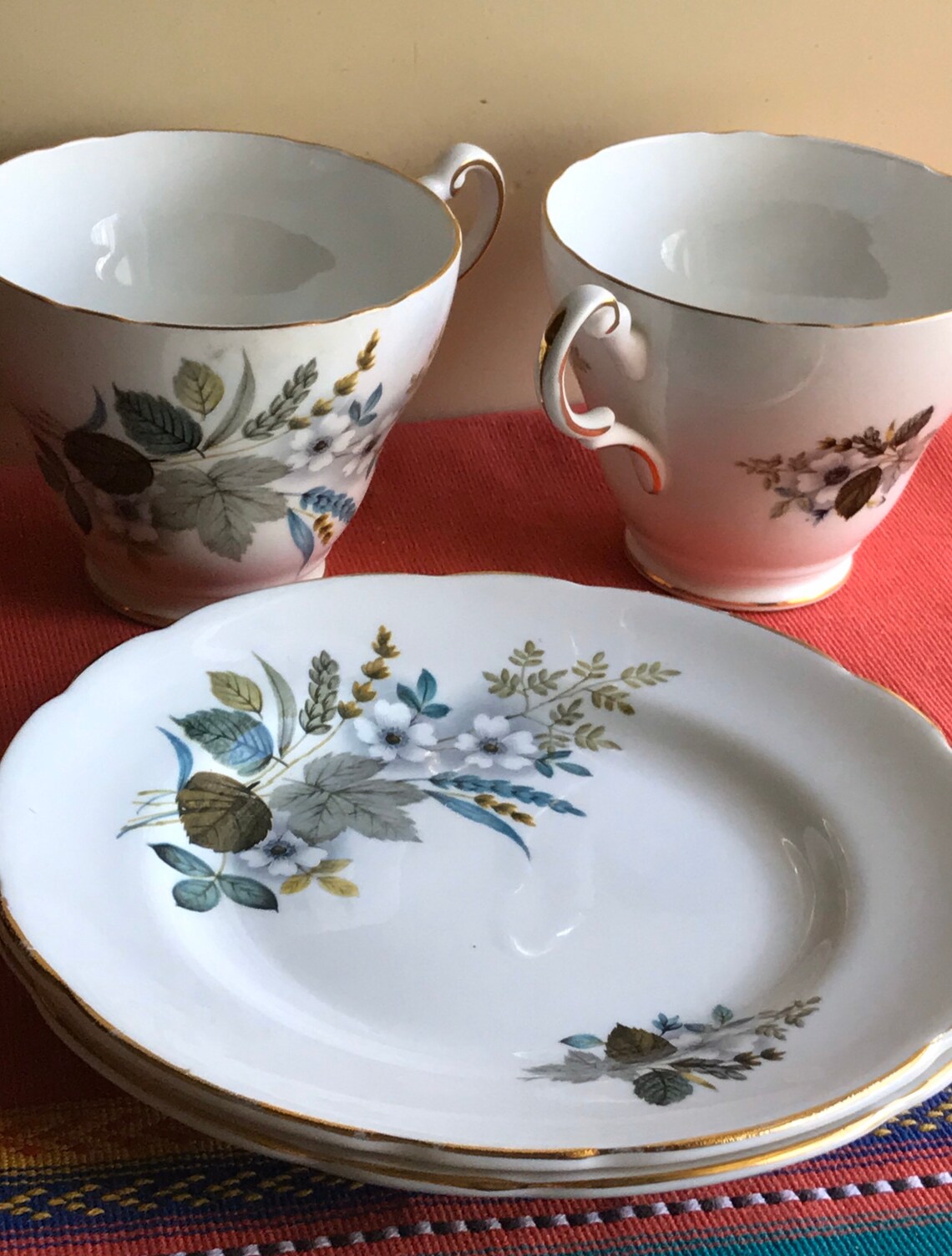 Regency English Bone China Tea Set-harvest Bouquet-bought in | Etsy