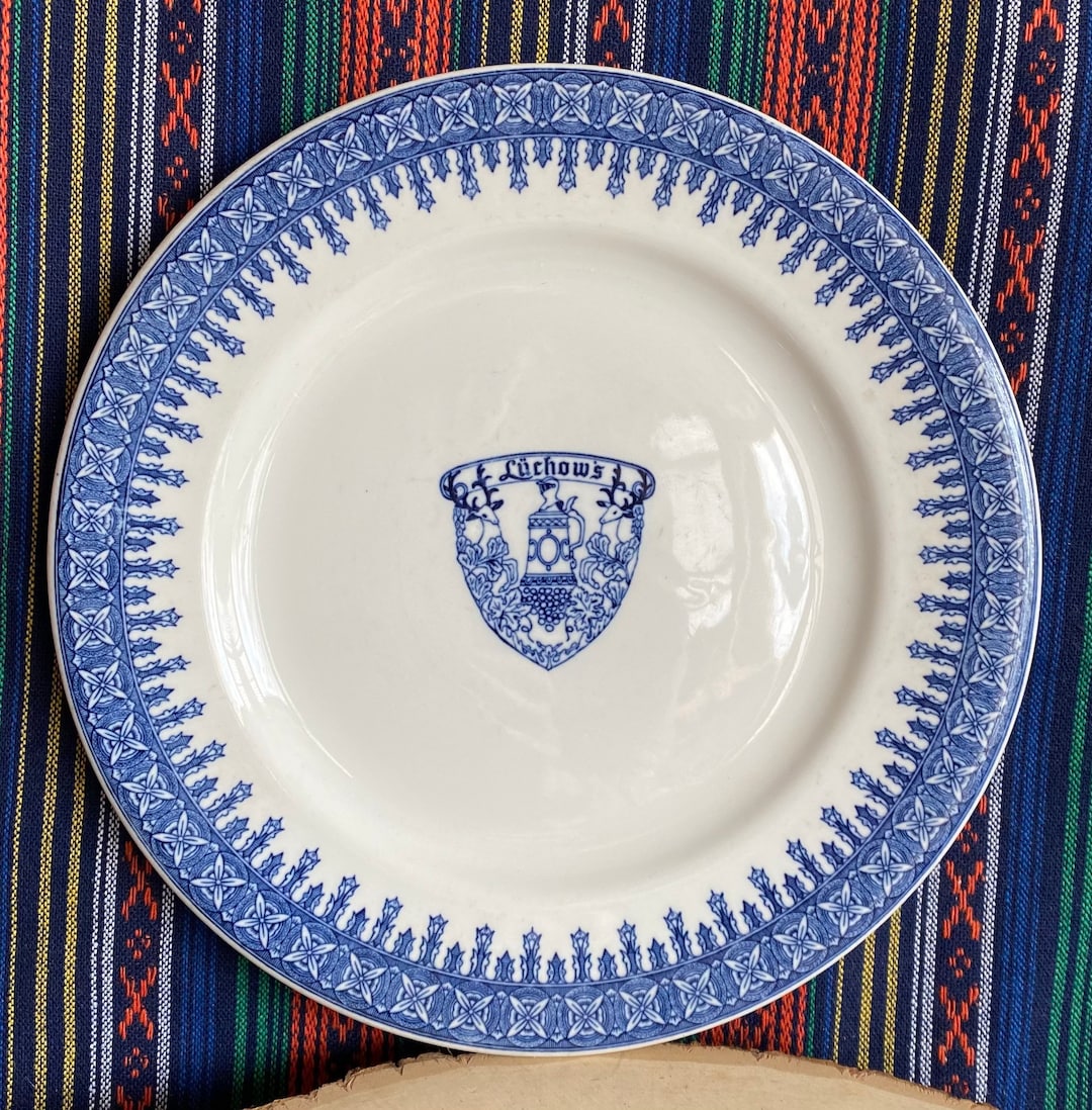 Luchow’s Restaurant Dinner Plate-collectibles-nyc-german Restaurant ...