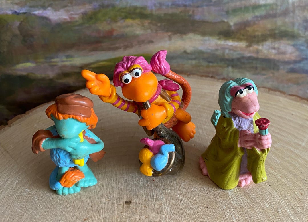 Vintage Fraggle Rock Figures-set of 3-1980s-jim Henson-applause Toys ...